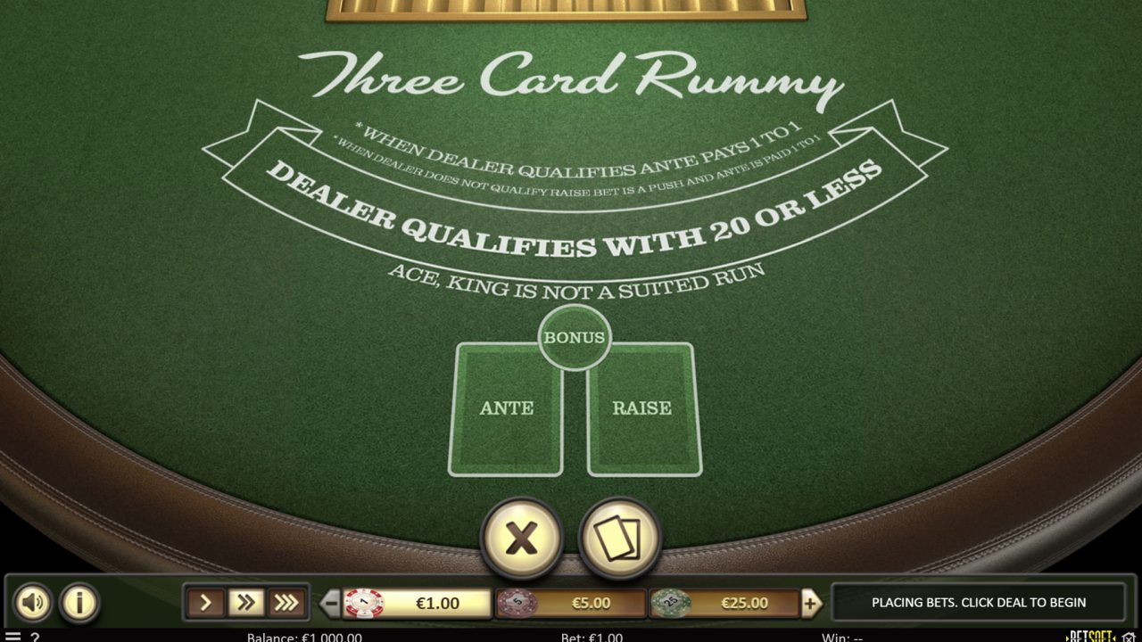 Three Card Rummy - Betsoft Online Casino Games